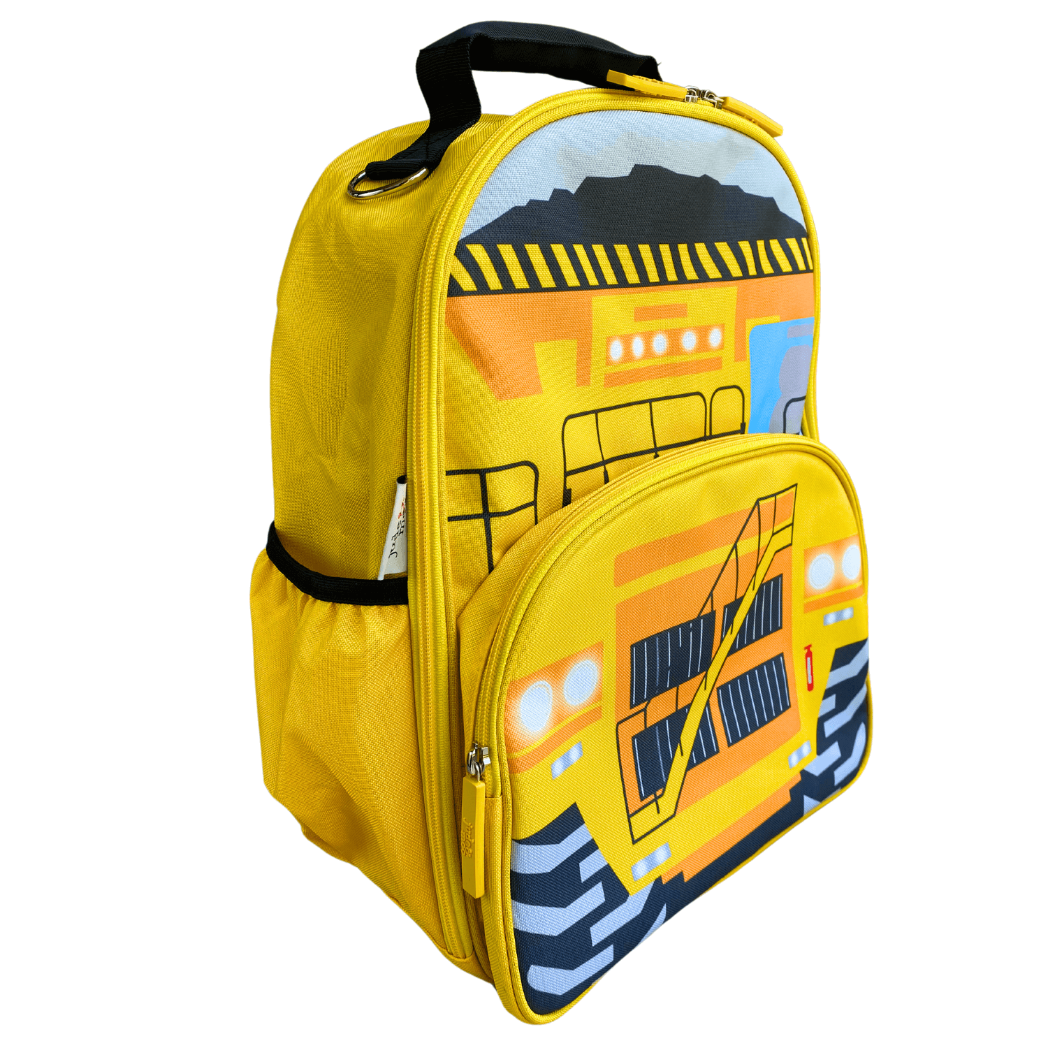 Yellow Dump Truck Kids Backpack – Durable Toddler School Bag